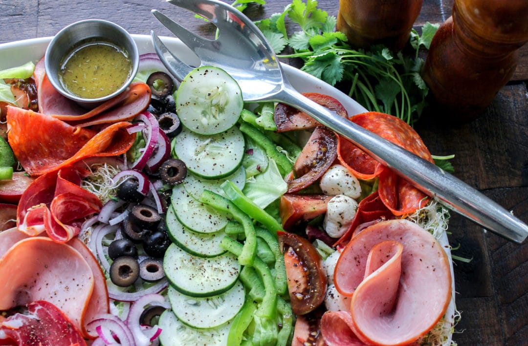 Deconstructed Keto Italian Sub Salad - Bonappeteach