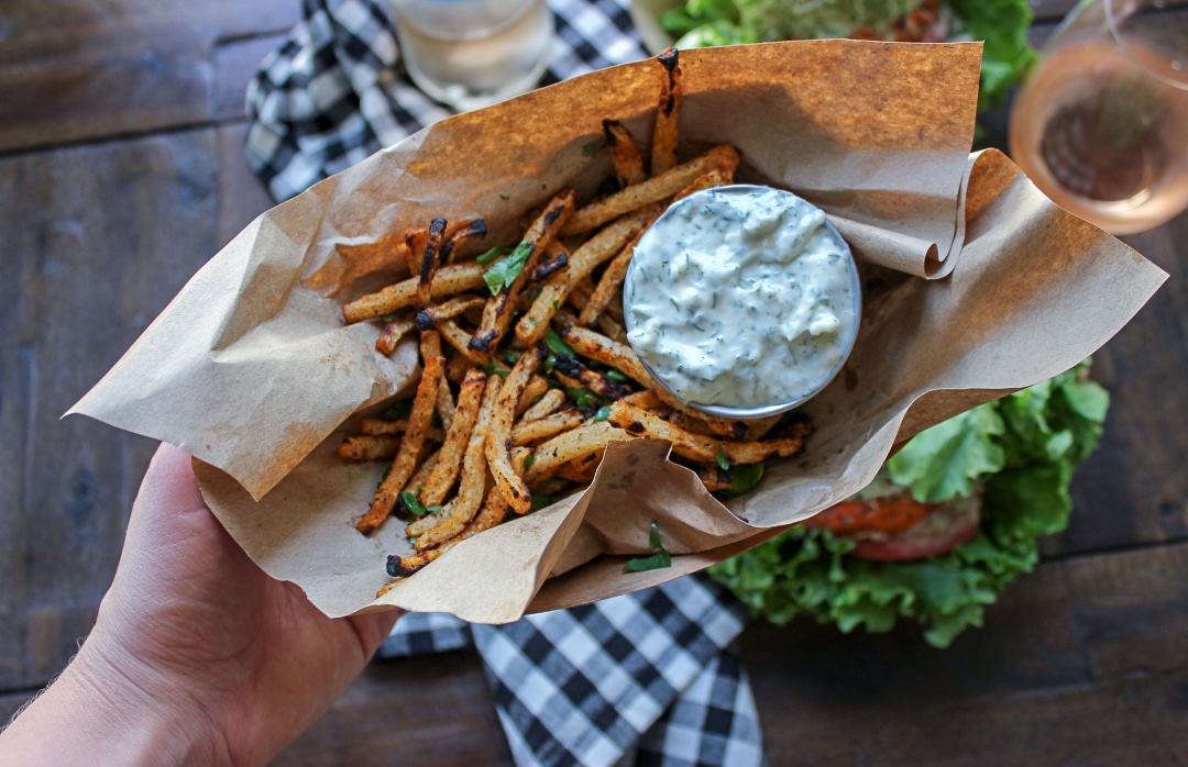 Crispy Low Carb Jicama Fries - Bonappeteach