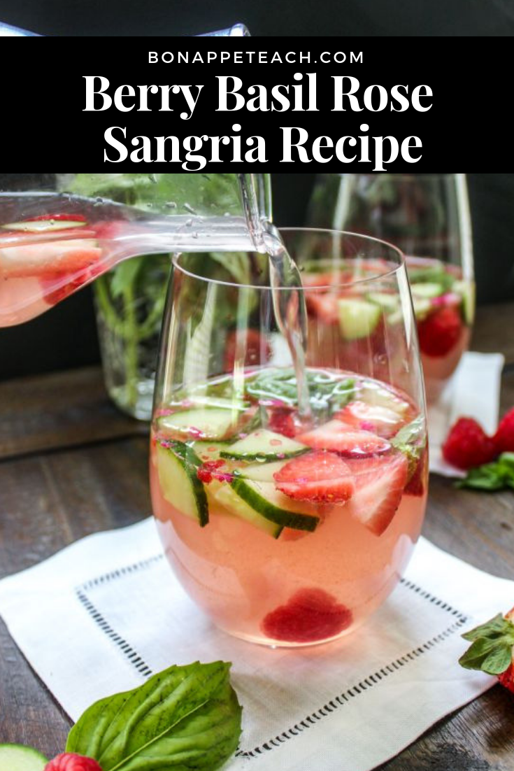 The Fault In Our Sangria: Berry Basil Rose Sangria Recipe - Bonappeteach