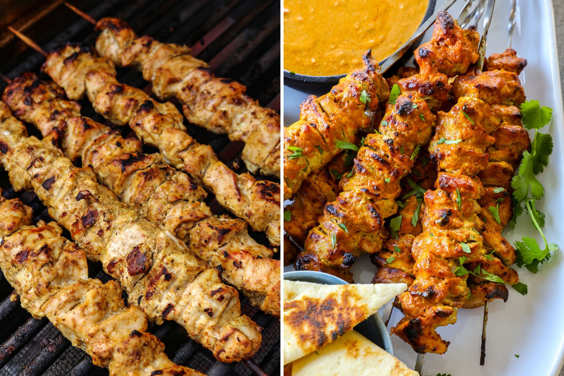 Easy Grilled Butter Chicken Kebabs - Bonappeteach