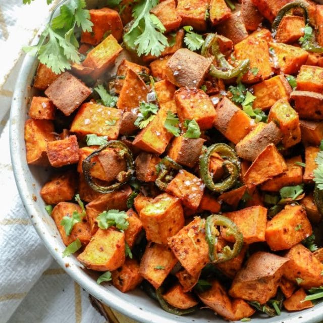 Spicy and Smoky Cumin Roasted Sweet Potatoes - Bonappeteach