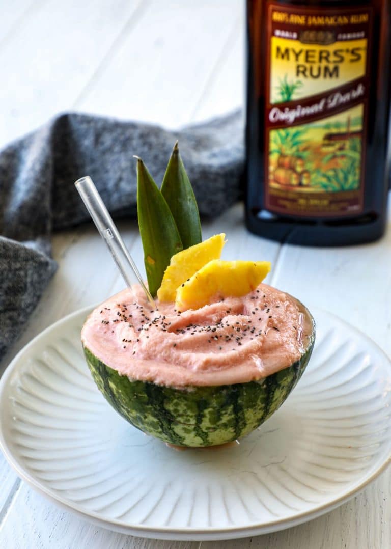 Mini Watermelon Pina Colada - Bonappeteach