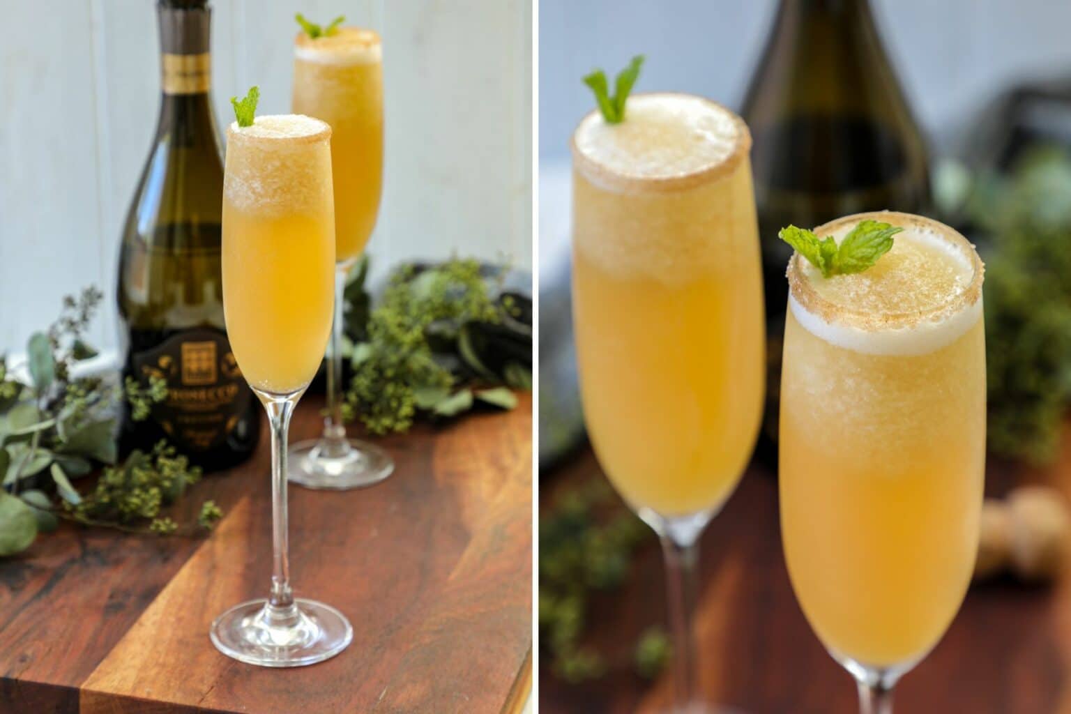 Frozen Apple Cider Mimosa - Bonappeteach