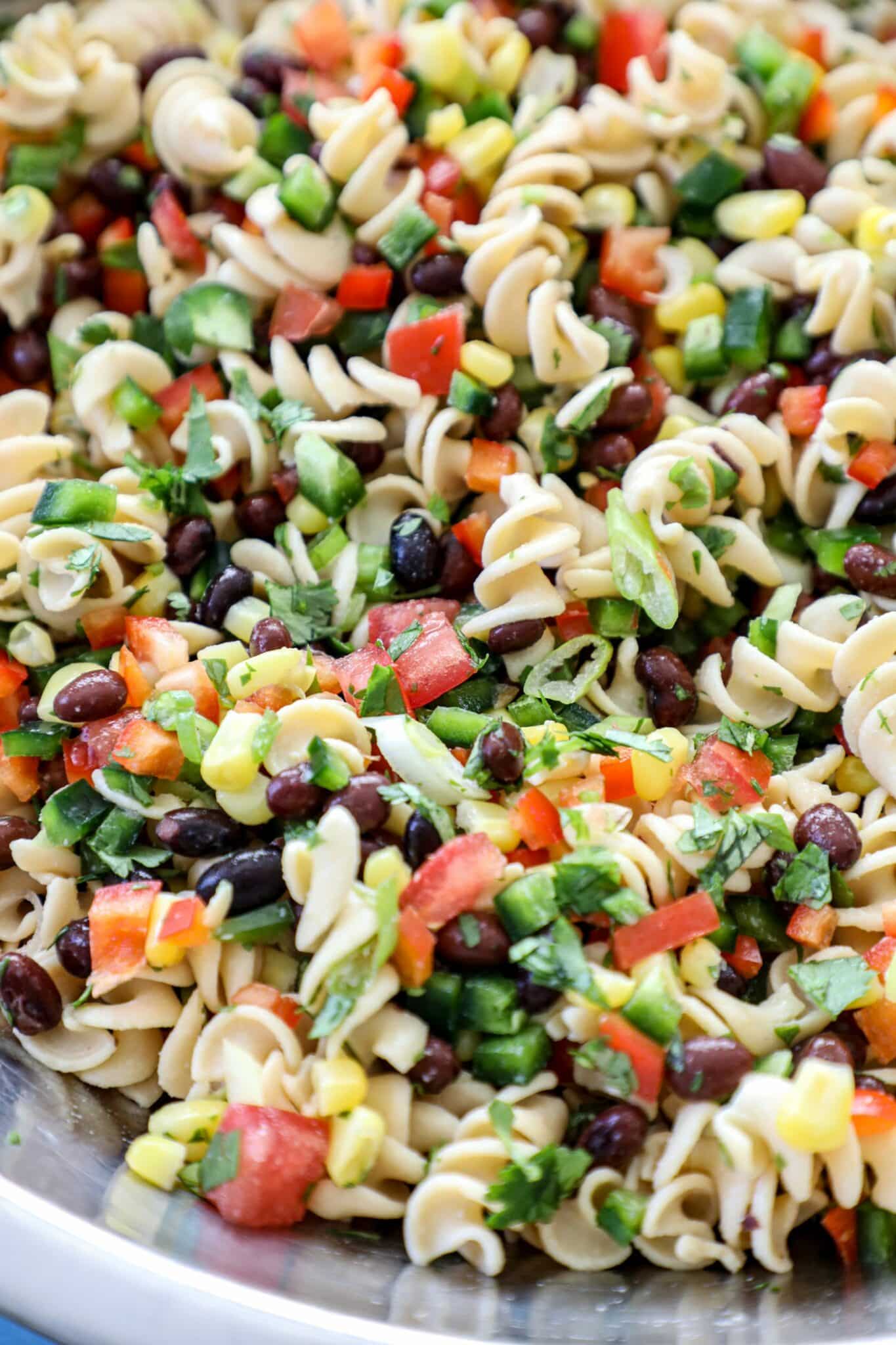 Creamy Southwestern Pasta Salad Recipe - Bonappeteach