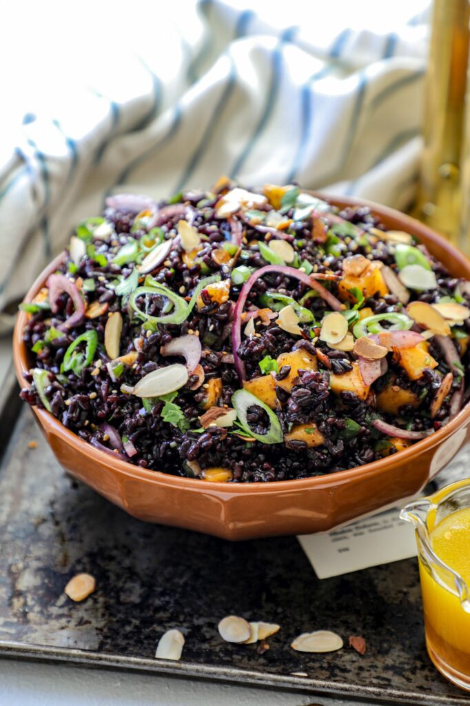 Black Rice And Mango Salad Recipe - Bonappeteach