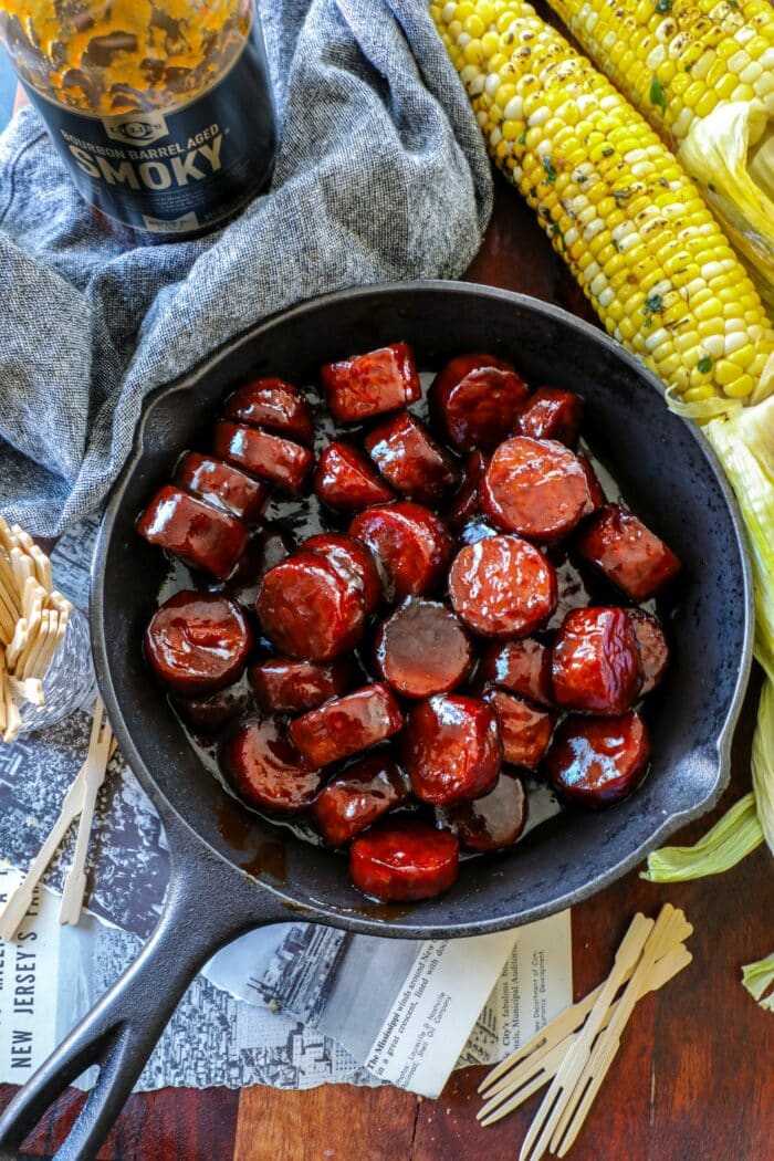 Smoked Sausage Burnt Ends - Bonappeteach