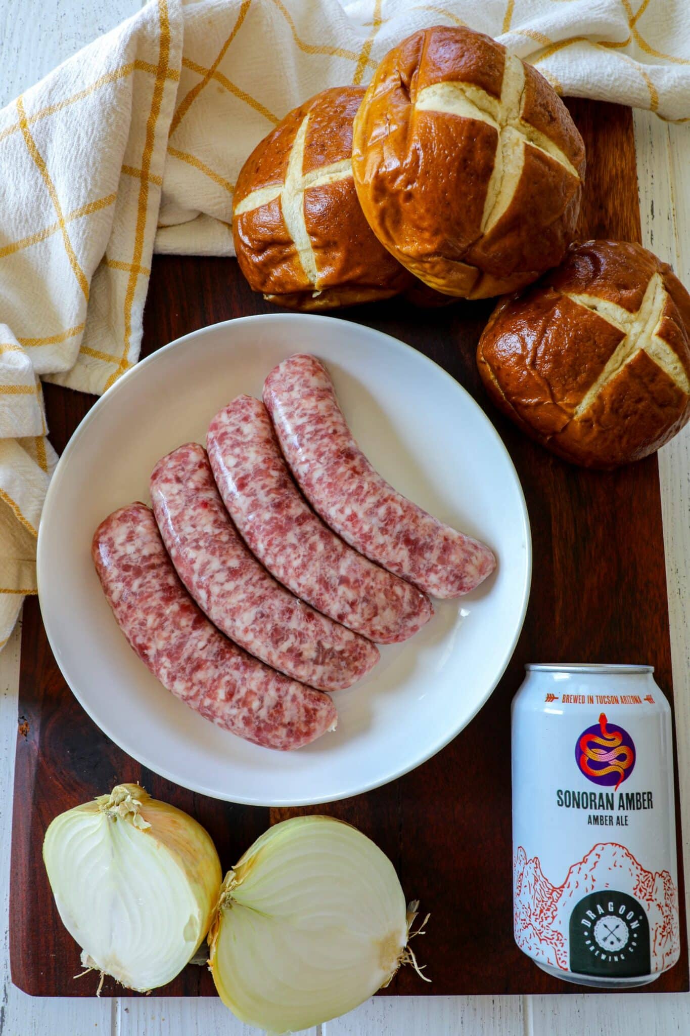 Grilled Brat Burgers Recipe - Bonappeteach