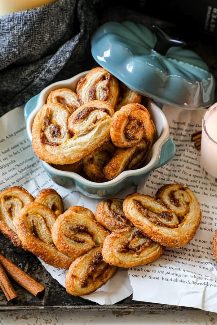 Pumpkin Butter Puff Pastry Palmiers - Bonappeteach