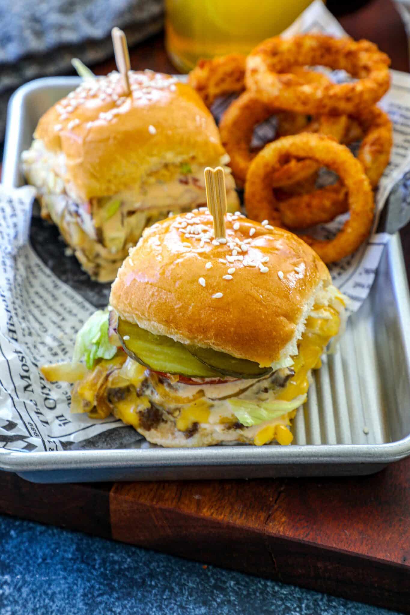 Animal Style Sliders Recipe - Bonappeteach
