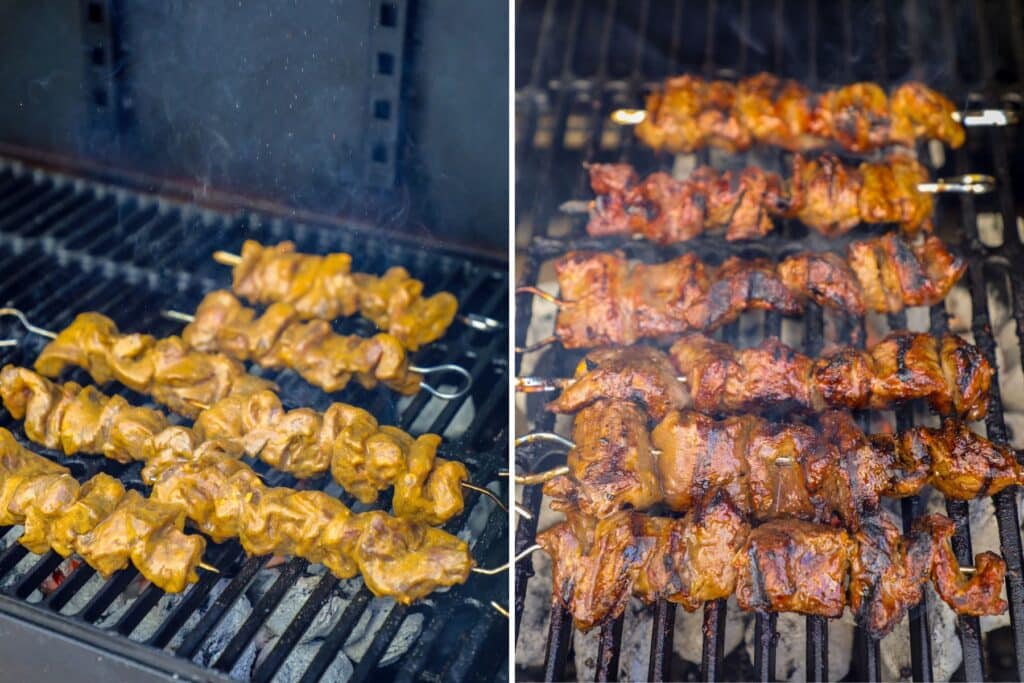 Grilled Beef Satay Skewers - Bonappeteach