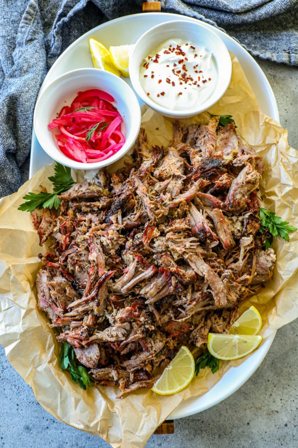 Smoked Leg Of Lamb (Pulled Lamb) - Bonappeteach