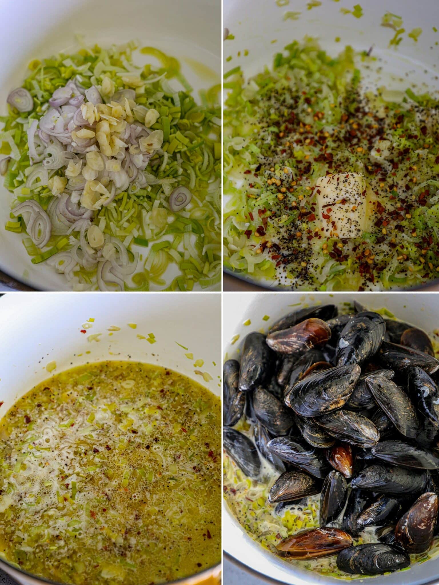 Mussels In White Wine Cream Sauce - Bonappeteach