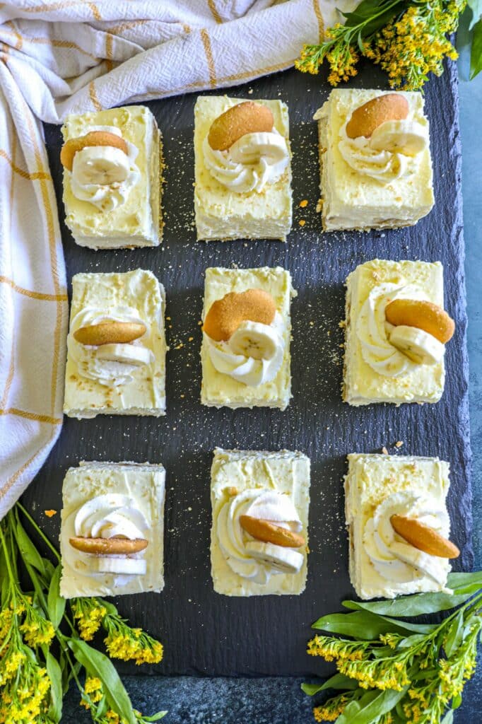 Banana Pudding Bars Recipe - Bonappeteach