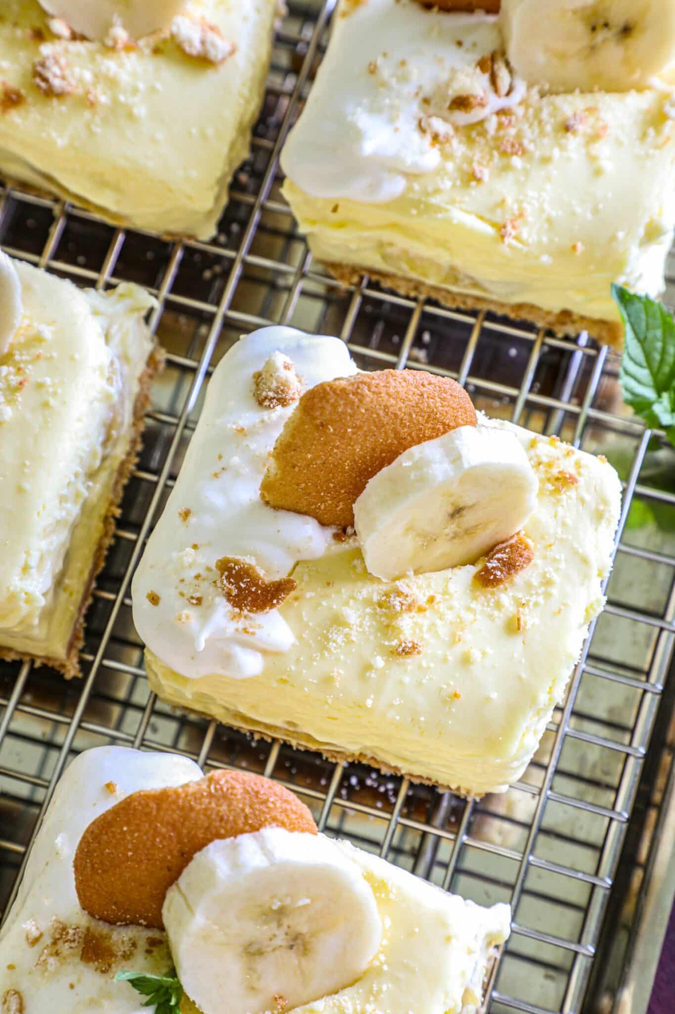 Banana Pudding Bars Recipe - Bonappeteach