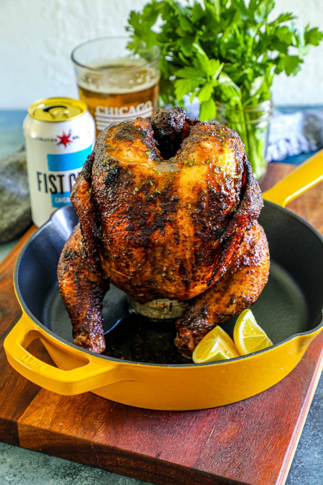 Smoked Beer Can Chicken Recipe - Bonappeteach