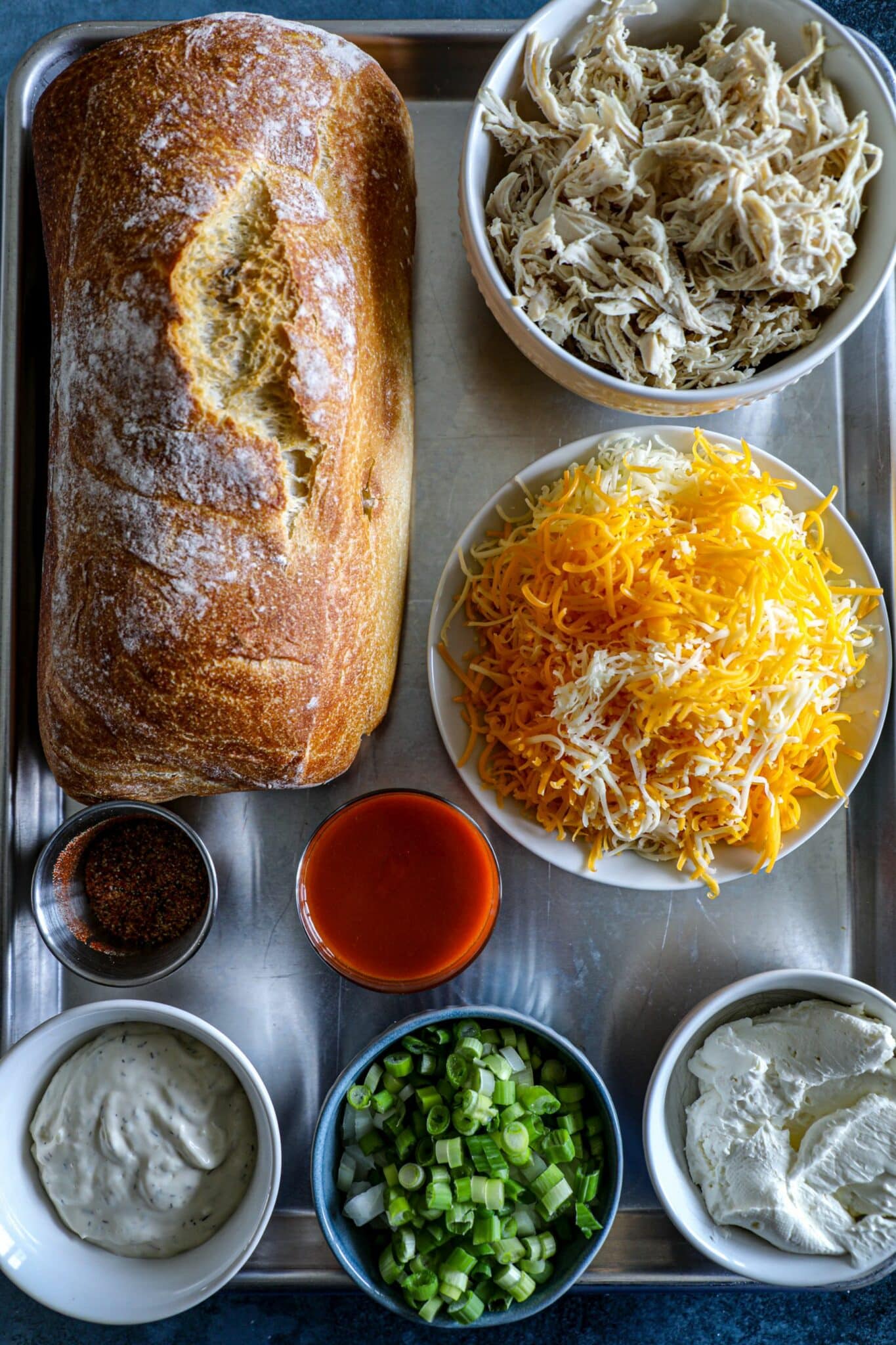 Buffalo Chicken French Bread Pizza - Bonappeteach